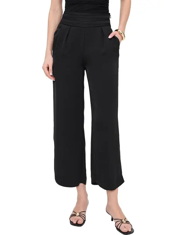 Ramy Brook Cropped Joss Trousers - Black