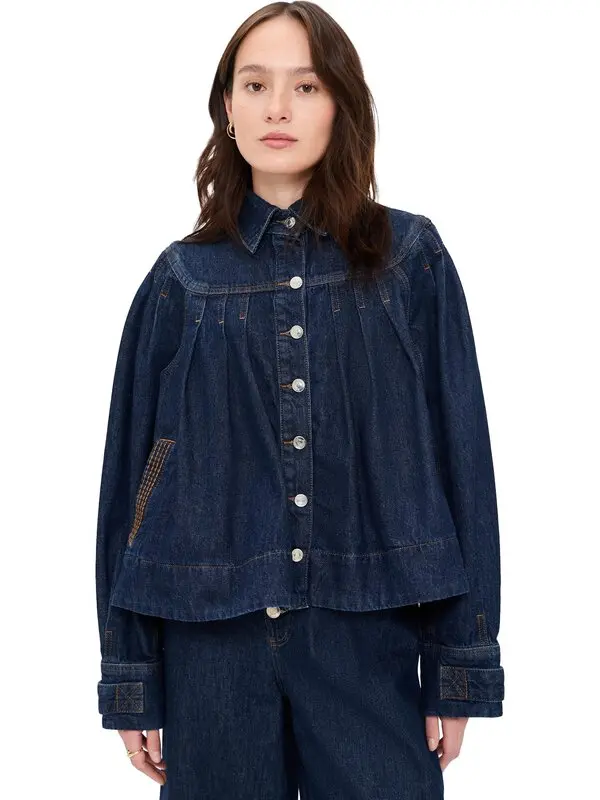 Merlette Easton Denim Jacket - Dark Wash
