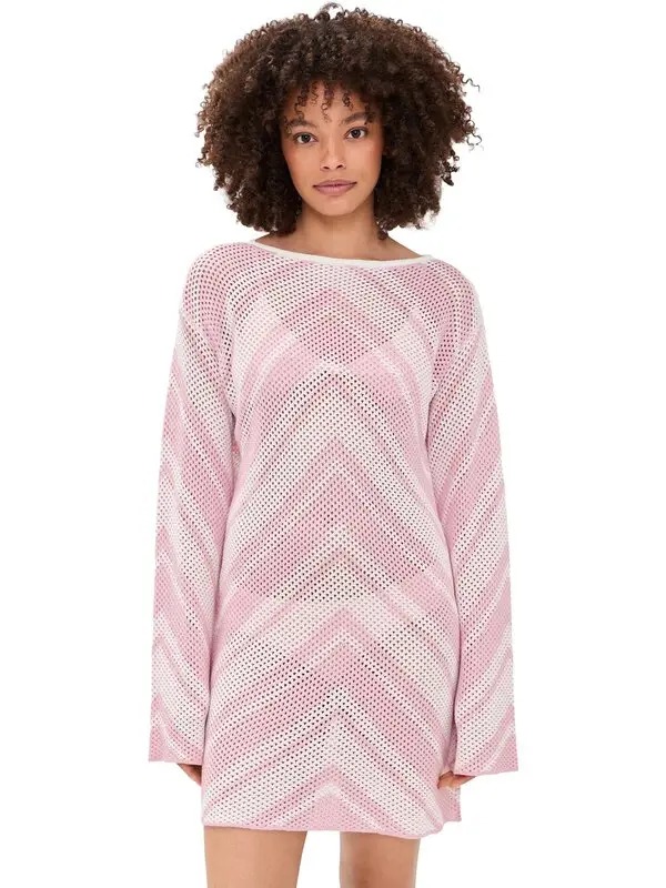 SEVEN WONDERS Mazie Knit Mini Dress - Pink Multi