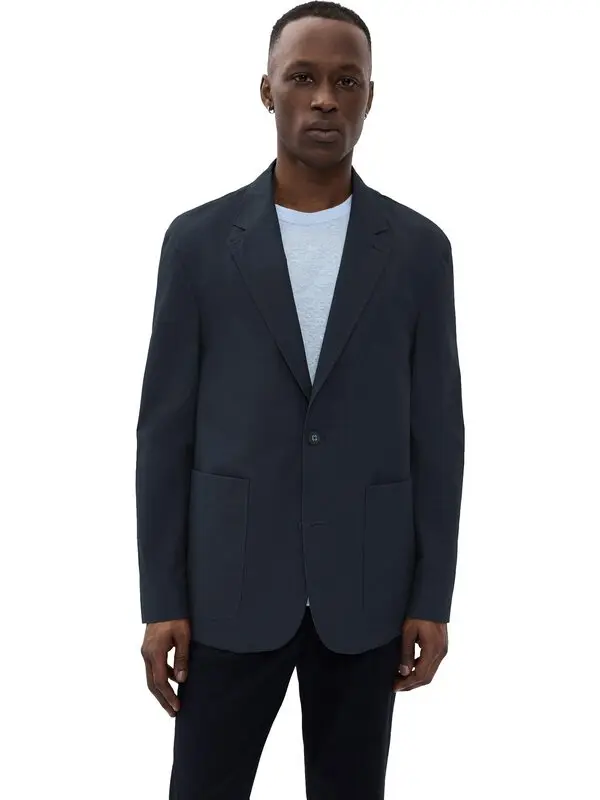 Officine Générale Cyril Light Poplin Jacket - Navy Ink