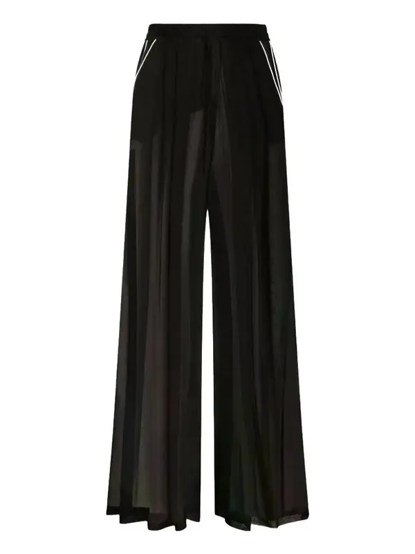 Dolce & Gabbana Chiffon Trousers - Black