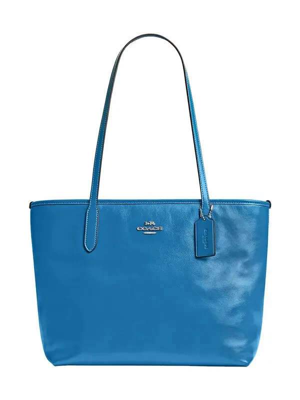 COACH OUTLET City Tote Bag - Silver/blue Jay