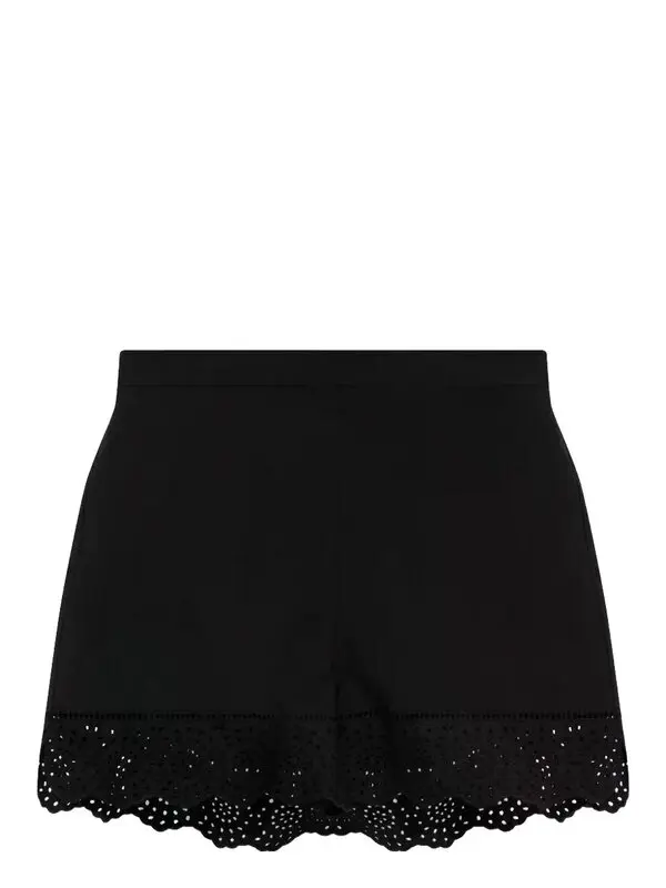 BY MALENE BIRGER Lace-trim Mini Shorts - Black