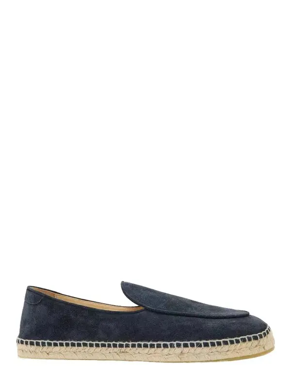 JIMMY CHOO Midnight Velvet Suede Loafers - Blue