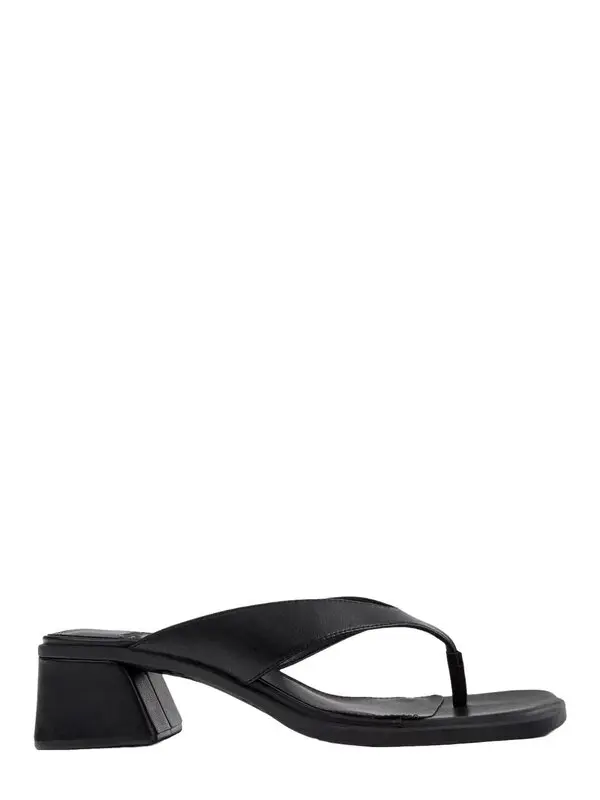 Camper Kora Leather Sandals - Black