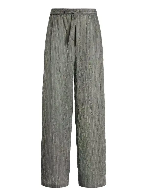 Dolce & Gabbana Linen-blend Vanity Trousers - Grey