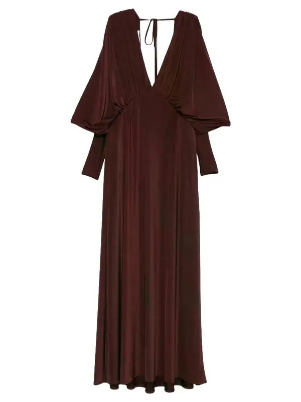 Raquel Diniz Long-sleeve Maxi Dress - Purple