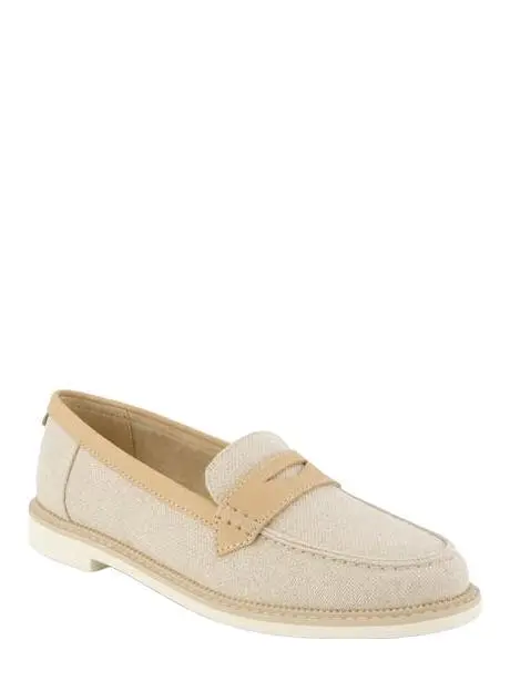 Toms Leather Penny Loafer - Natural