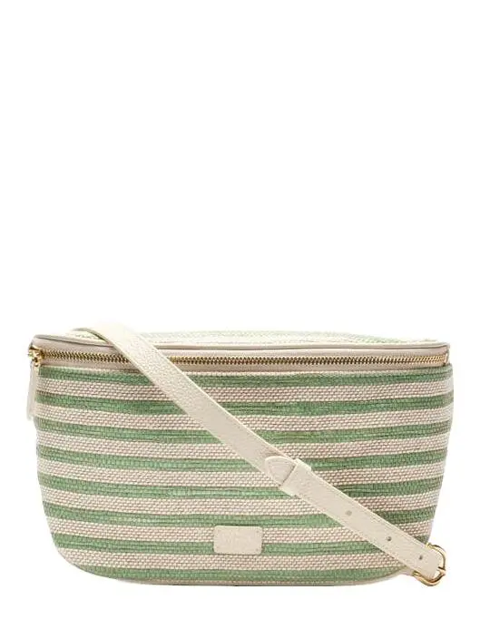 FRANCES VALENTINE Billie Raffia Sling Bag - Green/multi