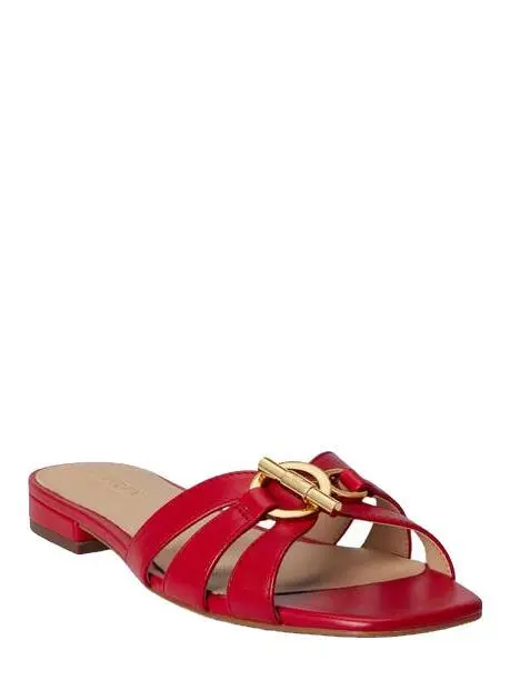 Ralph Lauren Blaike Slide Sandal - Festive Red
