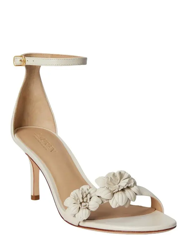 Ralph Lauren Allie Ankle-strap Sandal - Soft White