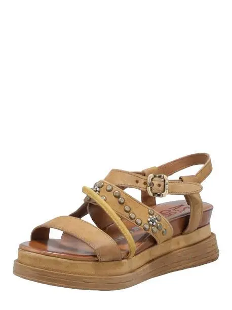 A.S.98 Lowman Platform Sandal - Camel