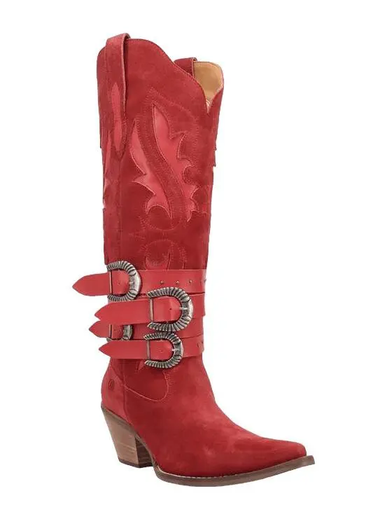 DINGO Buck Wild Knee High Western Boot - Red
