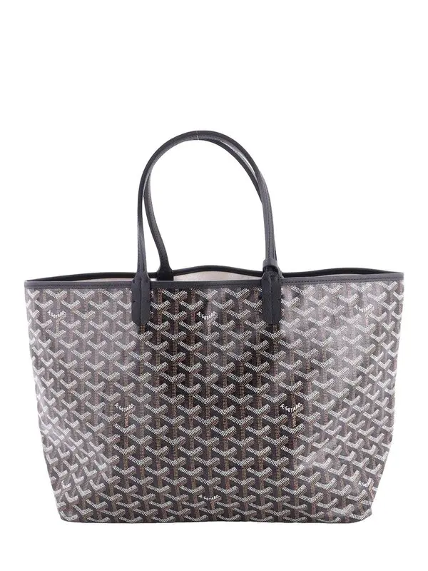 Goyard Saint Louis Pm Tote Coated Canvas - Black