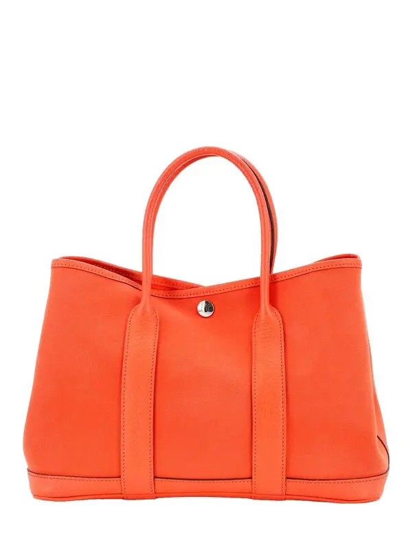 Hermès Garden Party 30 Tote Toile And Leather - Orange