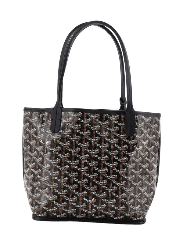 Goyard Anjou Reversible Tote Coated Canvas Mini - Black