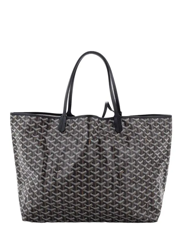Goyard Saint Louis Gm Tote Coated Canvas - Black