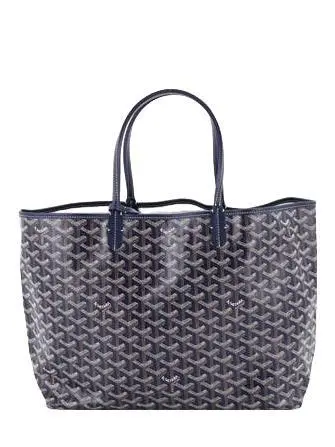 Goyard Saint Louis Tote Coated Canvas Pm - Blue
