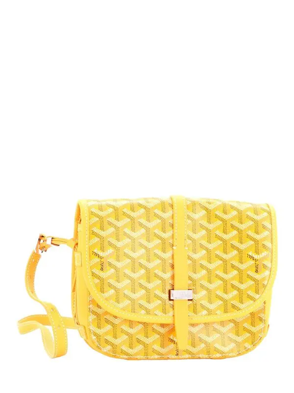 GOYARD Belvedere Ii Messenger Bag Pm Coated Canvas - Yellow