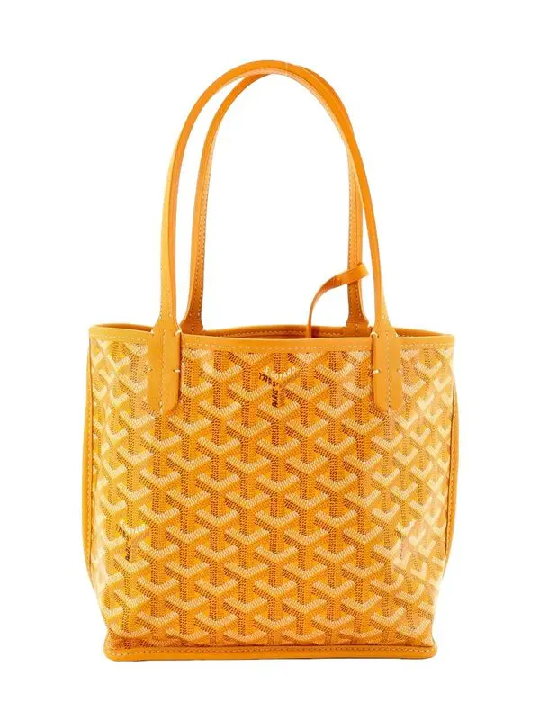 Goyard Anjou Reversible Tote Coated Canvas Mini - Yellow