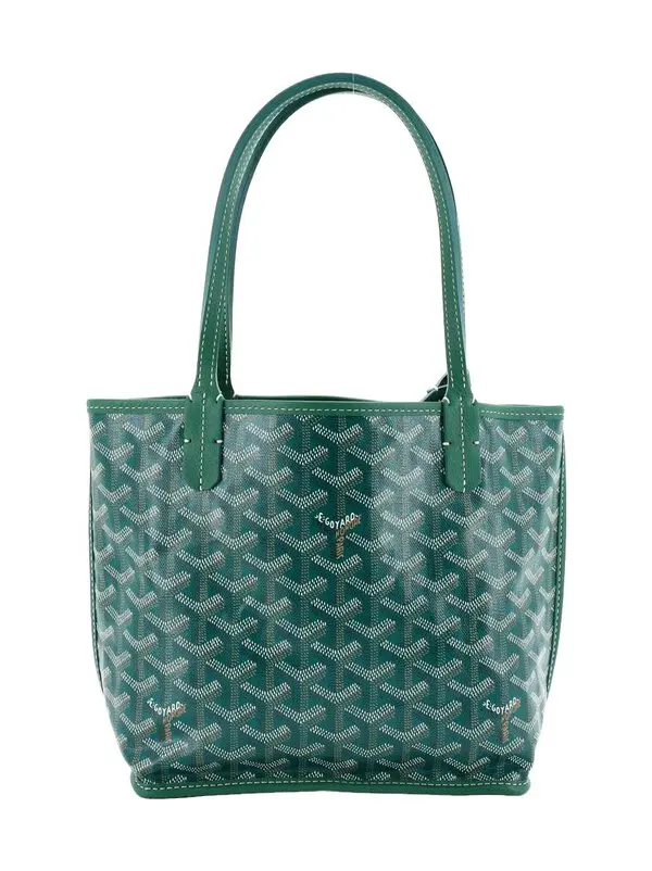 Goyard Anjou Reversible Tote Coated Canvas Mini - Green