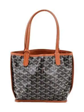 Goyard Anjou Reversible Tote Coated Canvas Mini - Brown