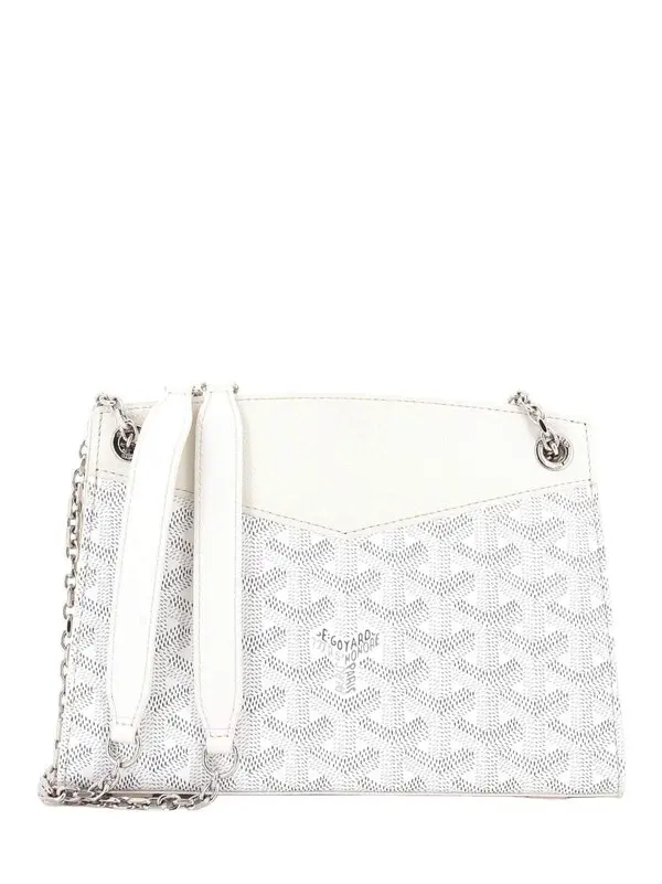GOYARD Structured Rouette Chain Shoulder Bag - White