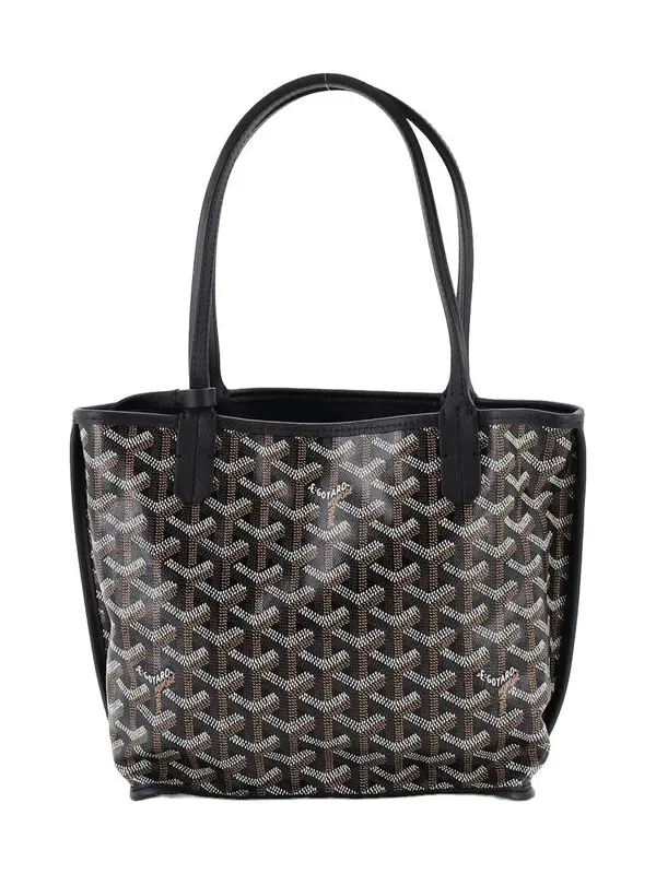Goyard Anjou Reversible Tote Coated Canvas Mini - Black