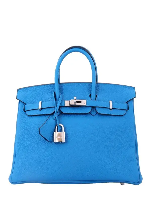 Hermès Birkin Handbag Blue Togo With Palladium Hardware - Bleu Zanzibar