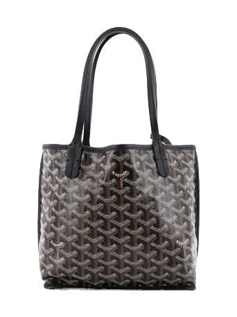 Goyard Anjou Reversible Tote Coated Canvas Mini - Black