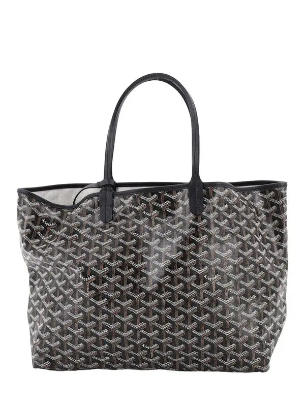 Goyard Saint Louis Tote Pm Coated Canvas - Black
