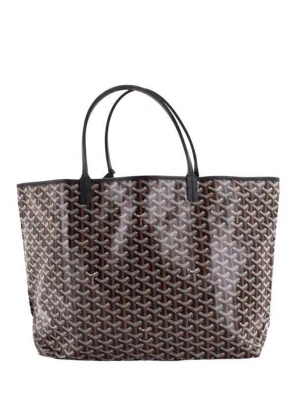 Goyard Saint Louis Gm Tote Coated Canvas - Black