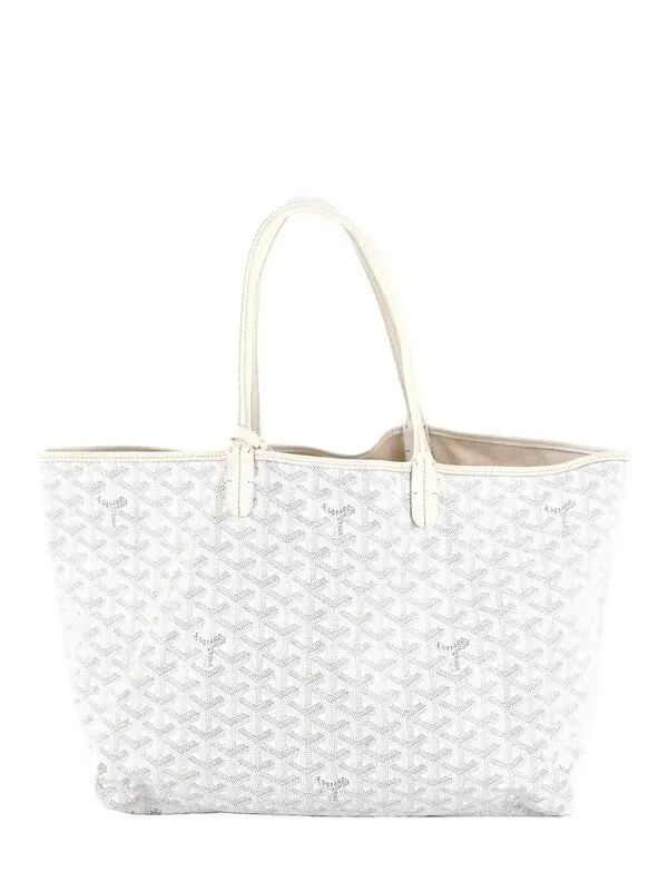 Goyard Saint Louis Pm Tote Coated Canvas - White