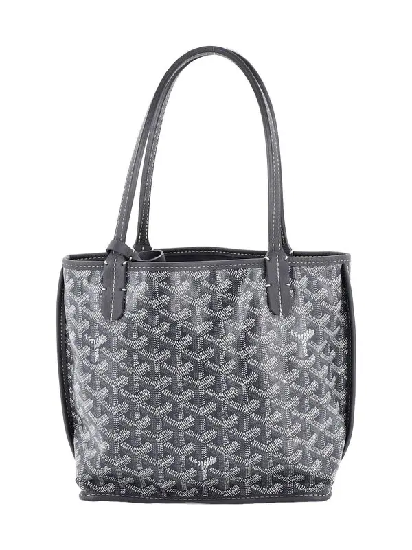 Goyard Anjou Reversible Tote Coated Canvas Mini - Gray