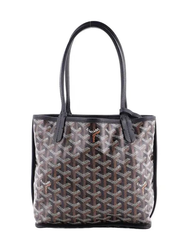 Goyard Anjou Reversible Tote Coated Canvas Mini - Black