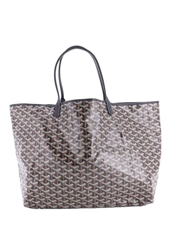 Goyard Saint Louis Gm Tote Coated Canvas - Black