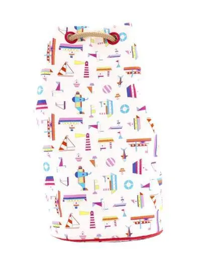Hermès Petit Chalutier Duffle Bag Printed Canvas - None