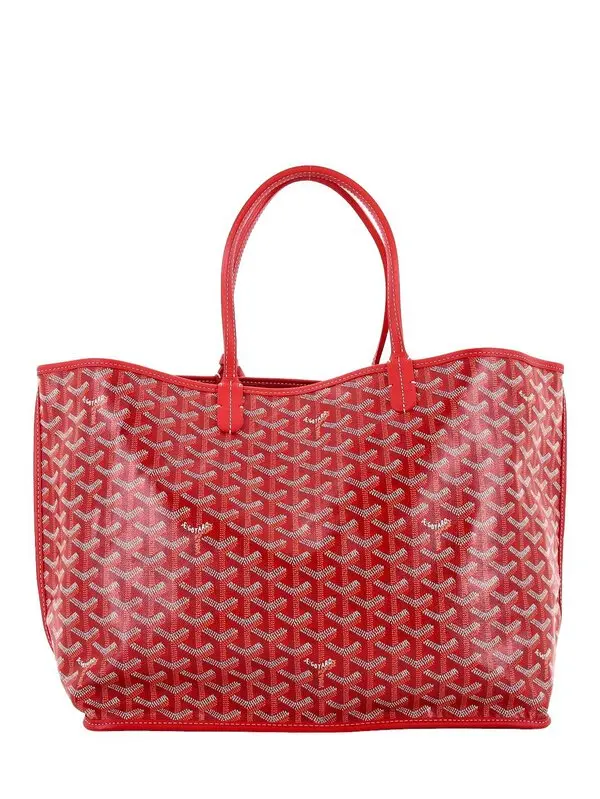 Goyard Anjou Reversible Pm Tote Coated Canvas - Red