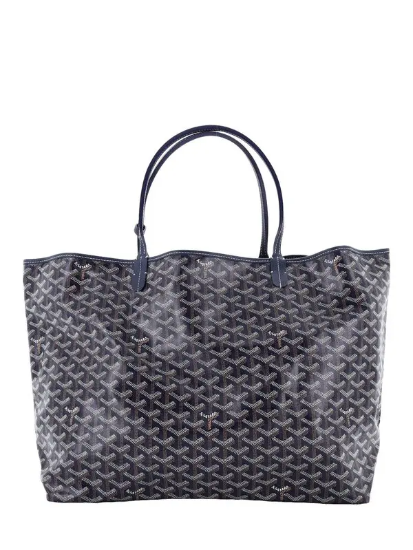 GOYARD Saint Louis Gm Tote Coated Canvas - Blue