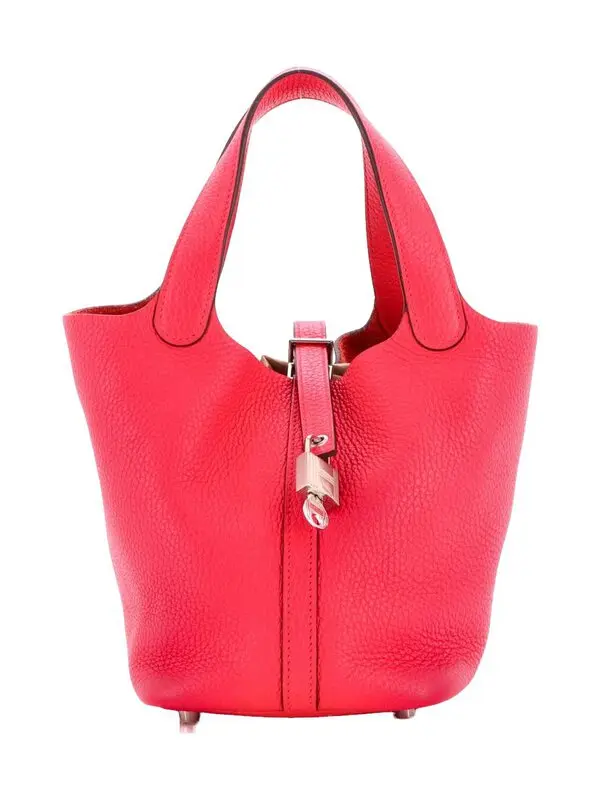 Hermès Picotin Lock Bag Clemence Pm - Rose Extreme