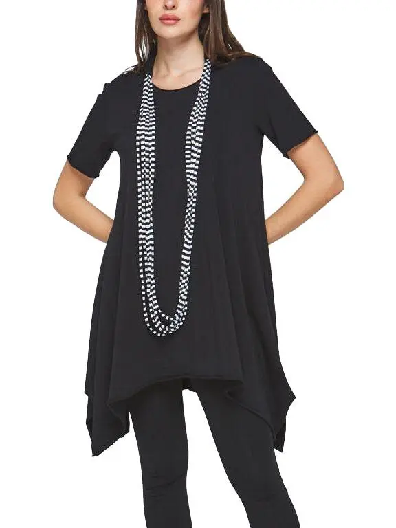 LUUKAA Zephyr Flared Cotton Jersey Dress - Black