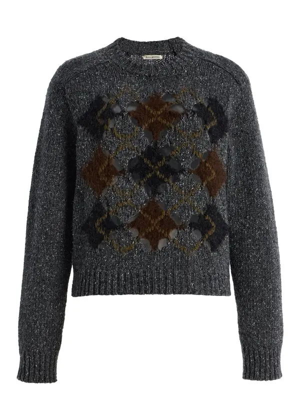 KALLMEYER Nina Wool-blend Crewneck Sweater - Grey