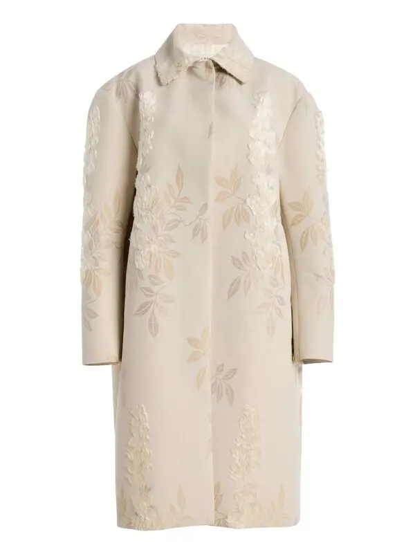 KALLMEYER Lucien Cotton-blend Jacquard Car Coat - Ivory