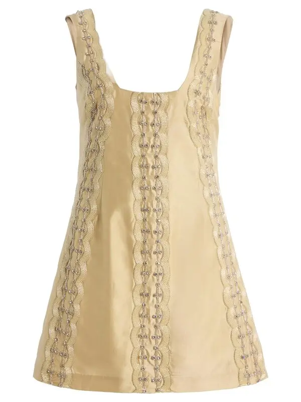 KALLMEYER Elaiza Silk Mini Dress - Gold
