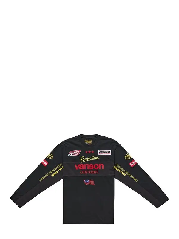 Supreme Vanson Leathers Long Sleeve Top - Black