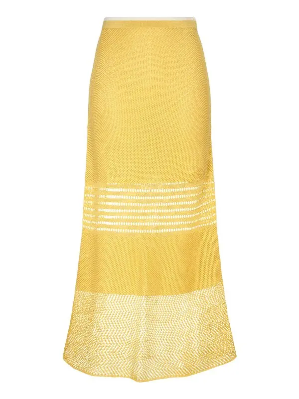 Escvdo Supe Maxi Skirt - Yellow