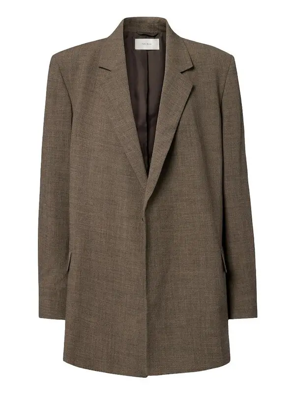 THE ROW Devlin Wool Blazer - Grey