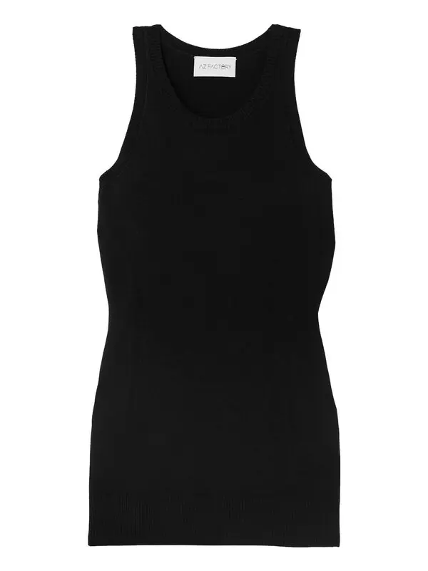 AZ FACTORY Mybody Stretch-knit Tank - Black