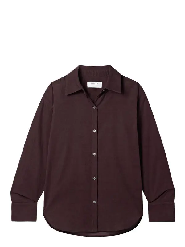 LA LIGNE Alain Cotton-corduroy Shirt - Brown
