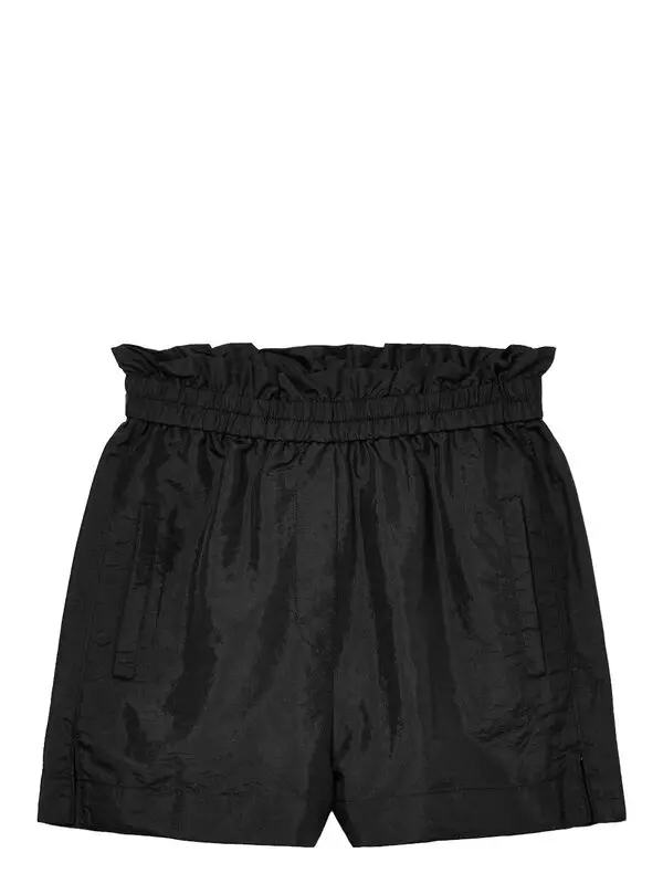 Tibi Gathered Shell Shorts - Black